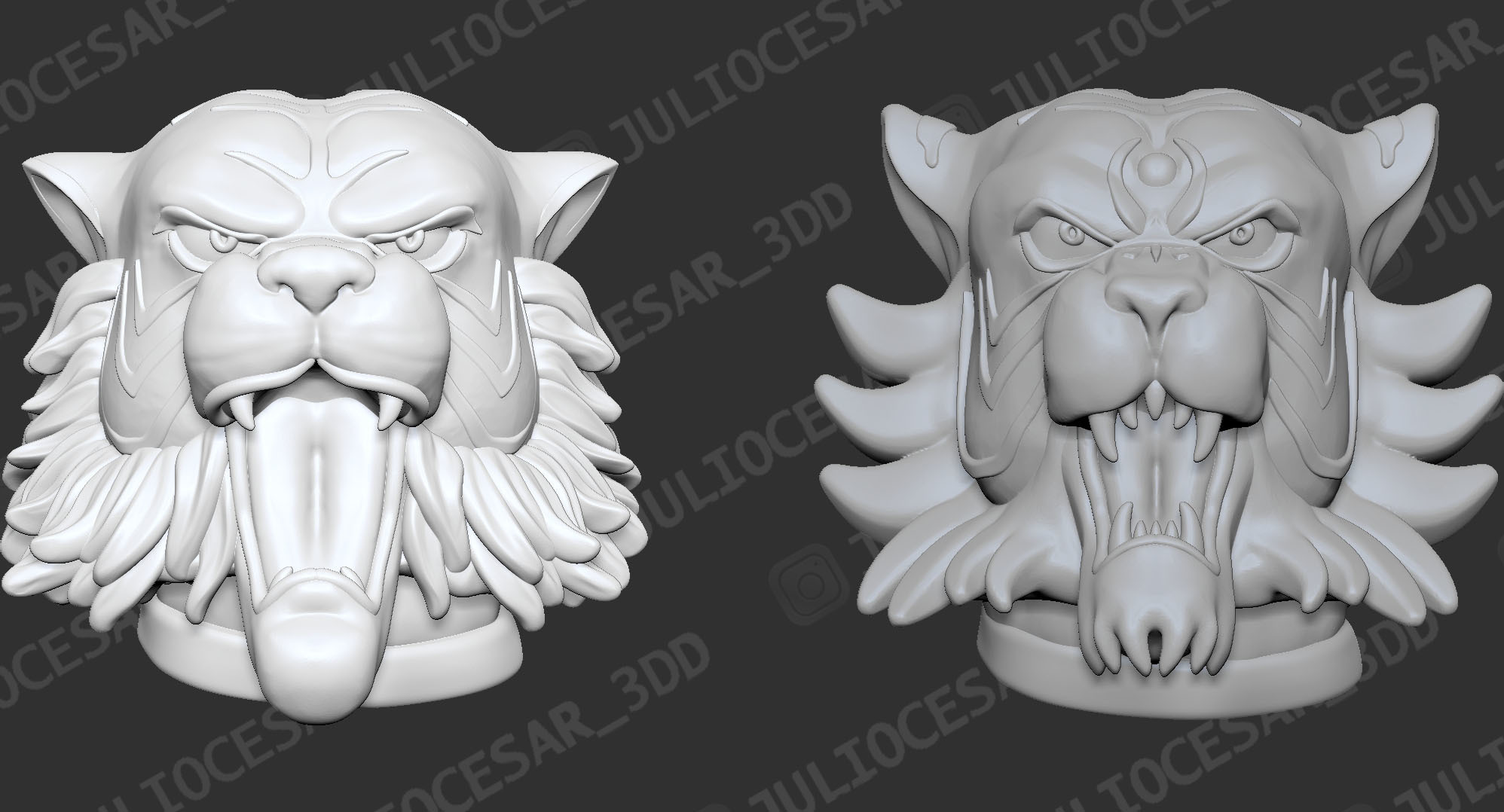 🐅 Tiger mask・ 3D File for ・Cults