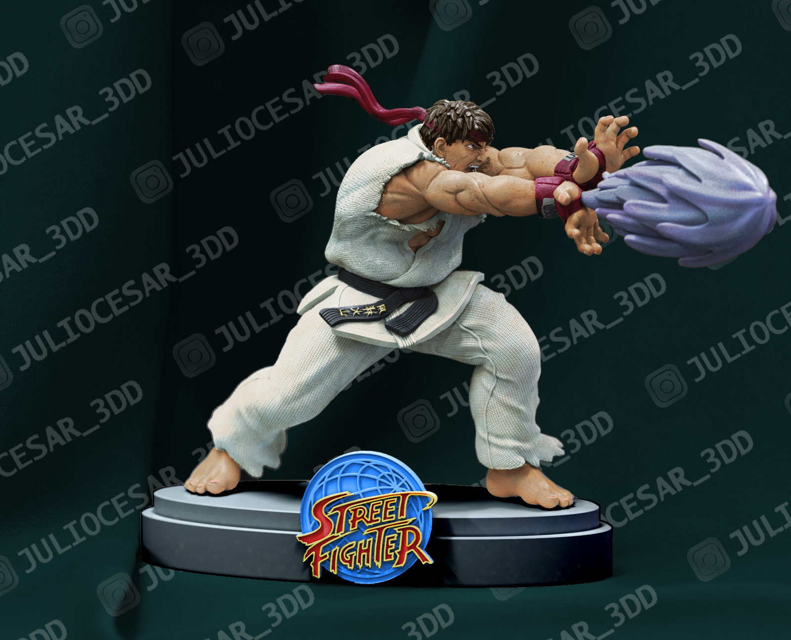 🦬 Street fighter - Ryu・ 3D File for ・Cults