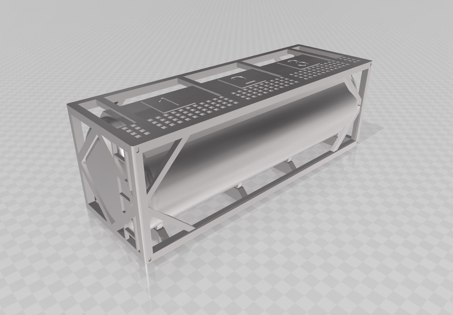 STL file Tank container / Tank container Z gauge 🪖 ・Model to download ...