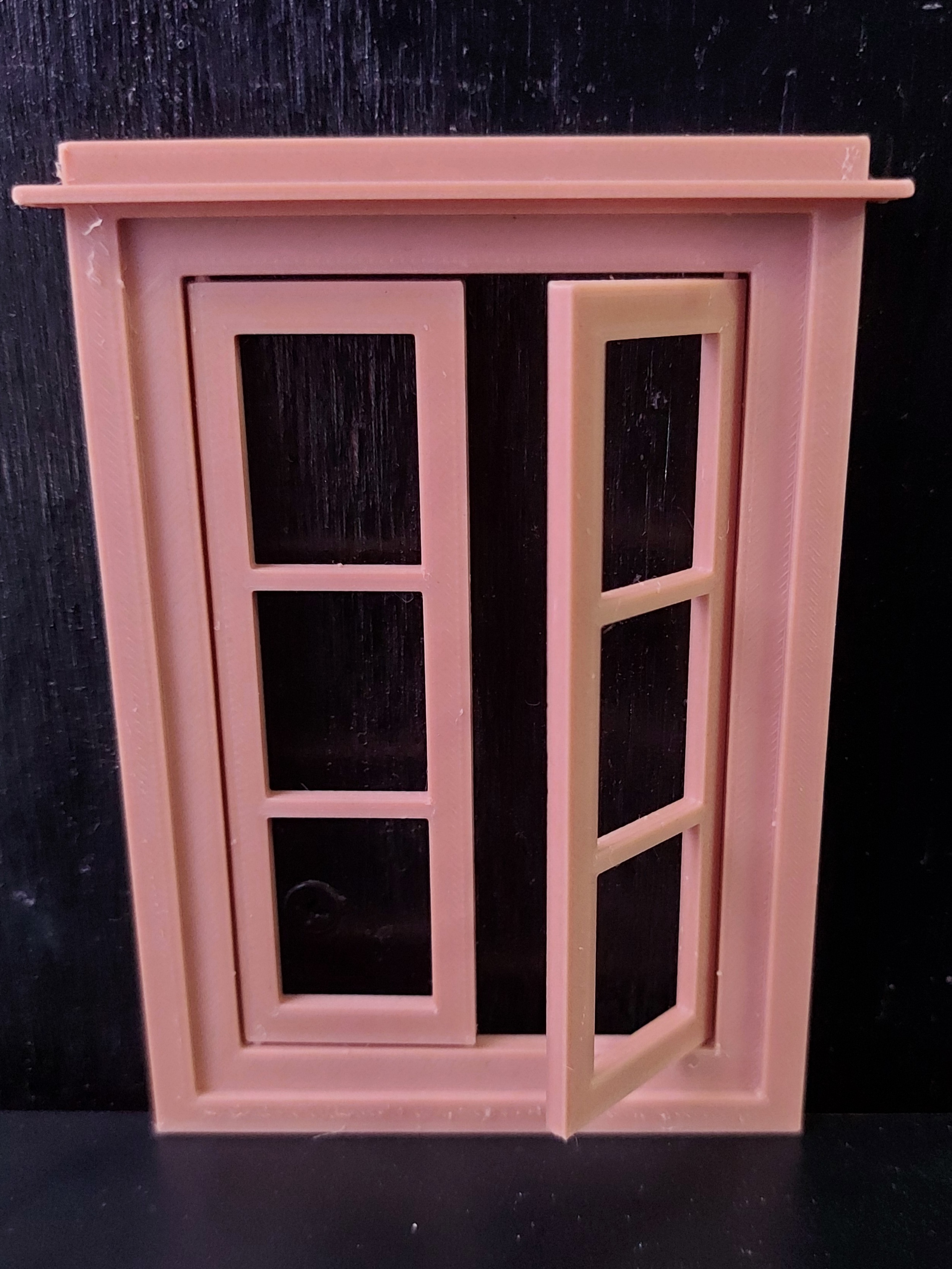 🪟 1/12 Hinged Dollhouse window (Model No.6)・ STL File for 3D printing・Cults