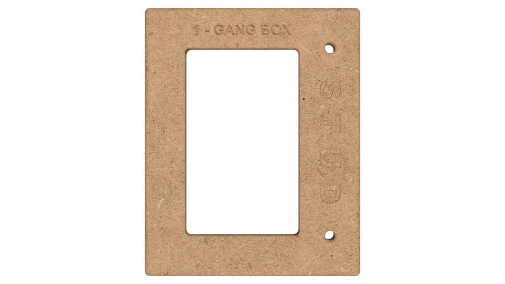 📦 1-Gang Electrical Box Cutout Template・Free 3D File for ・Cults