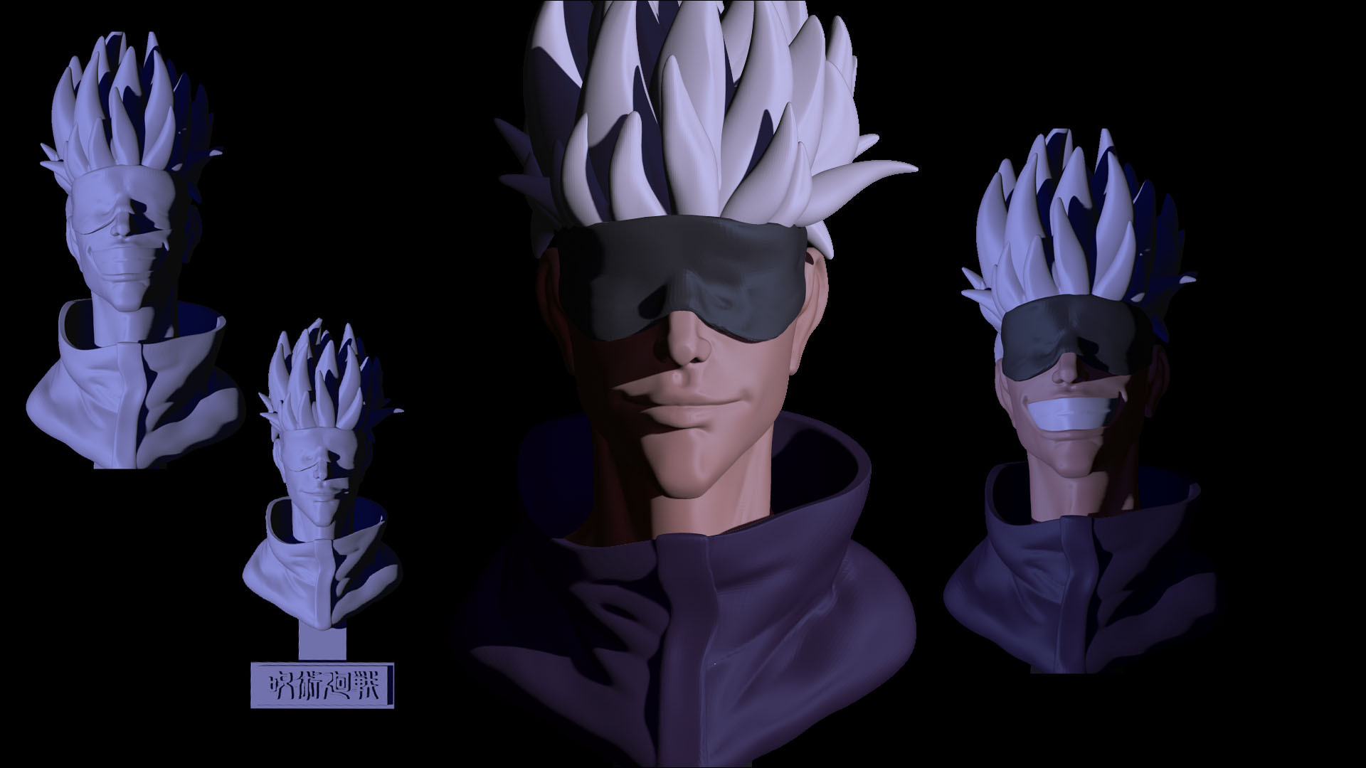 STL file Jujutsu Kaisen Satoru Gojo 👤 ・3D printing design to download・Cults