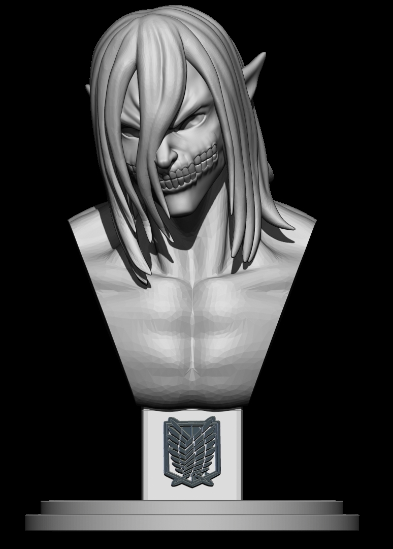 👤 Eren Jaeger Titan Shingeki no Kyojin・ 3D File for ・Cults