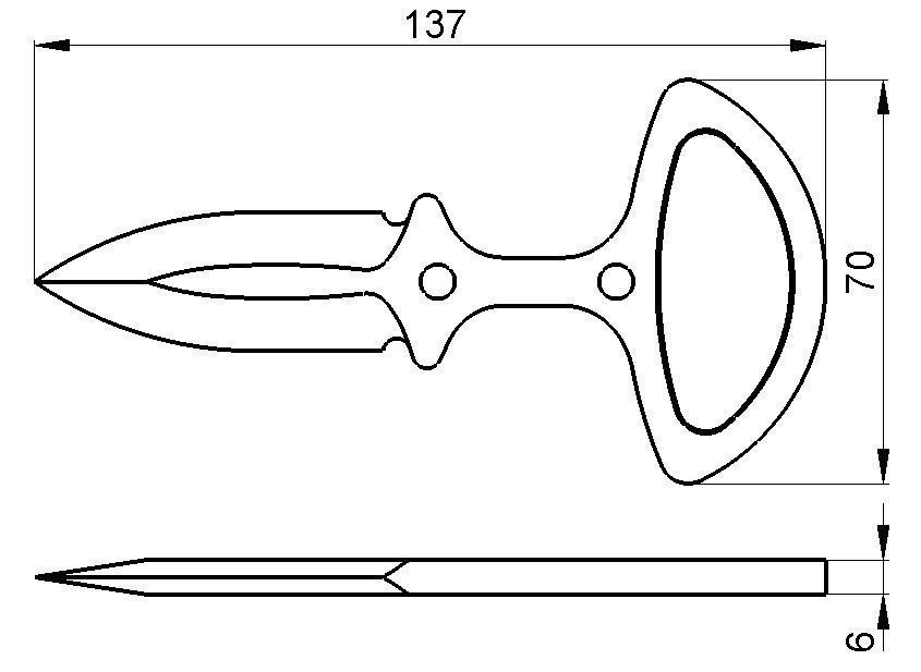 STL file 3D printable Dagger 🗡️ ・3D printable model to download・Cults