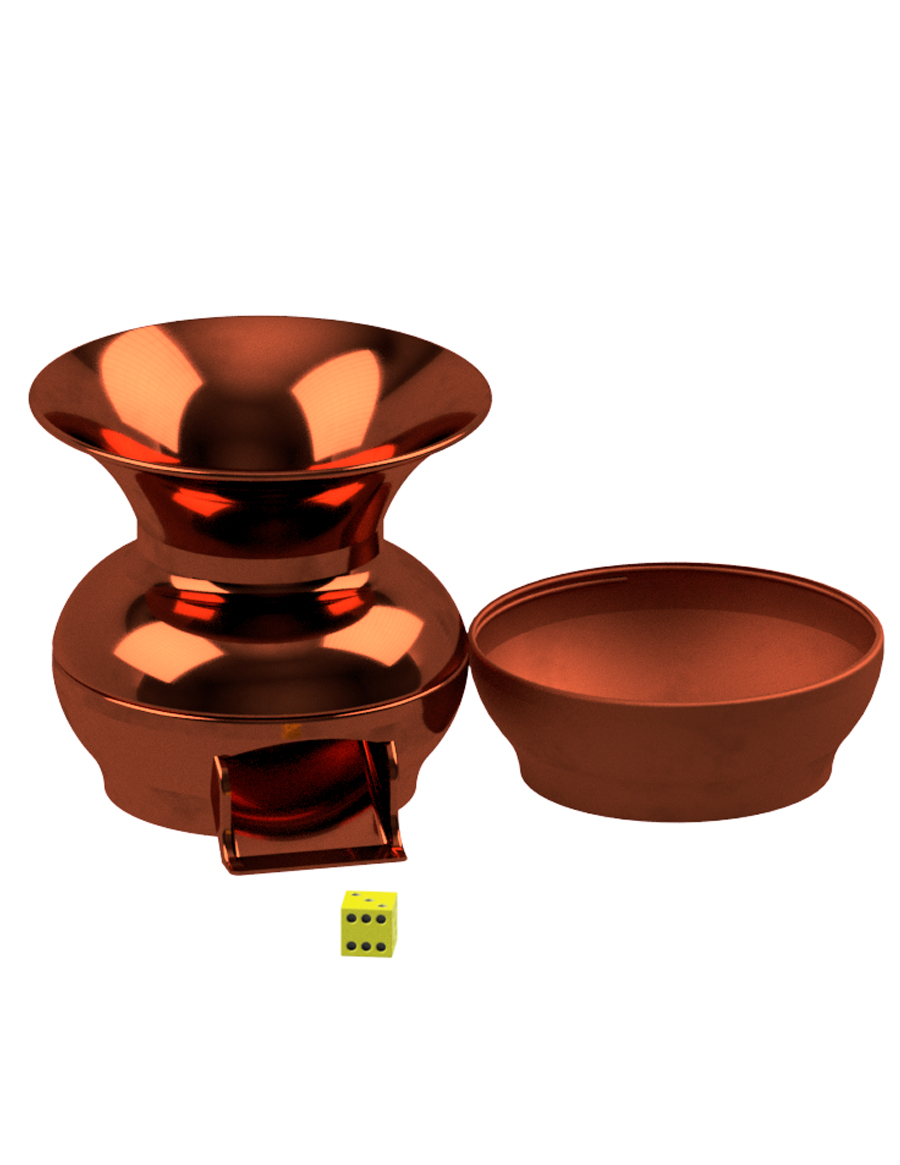 🎲 Spittoon Spend Round Container/Dice Tower・ STL File for ・Cults