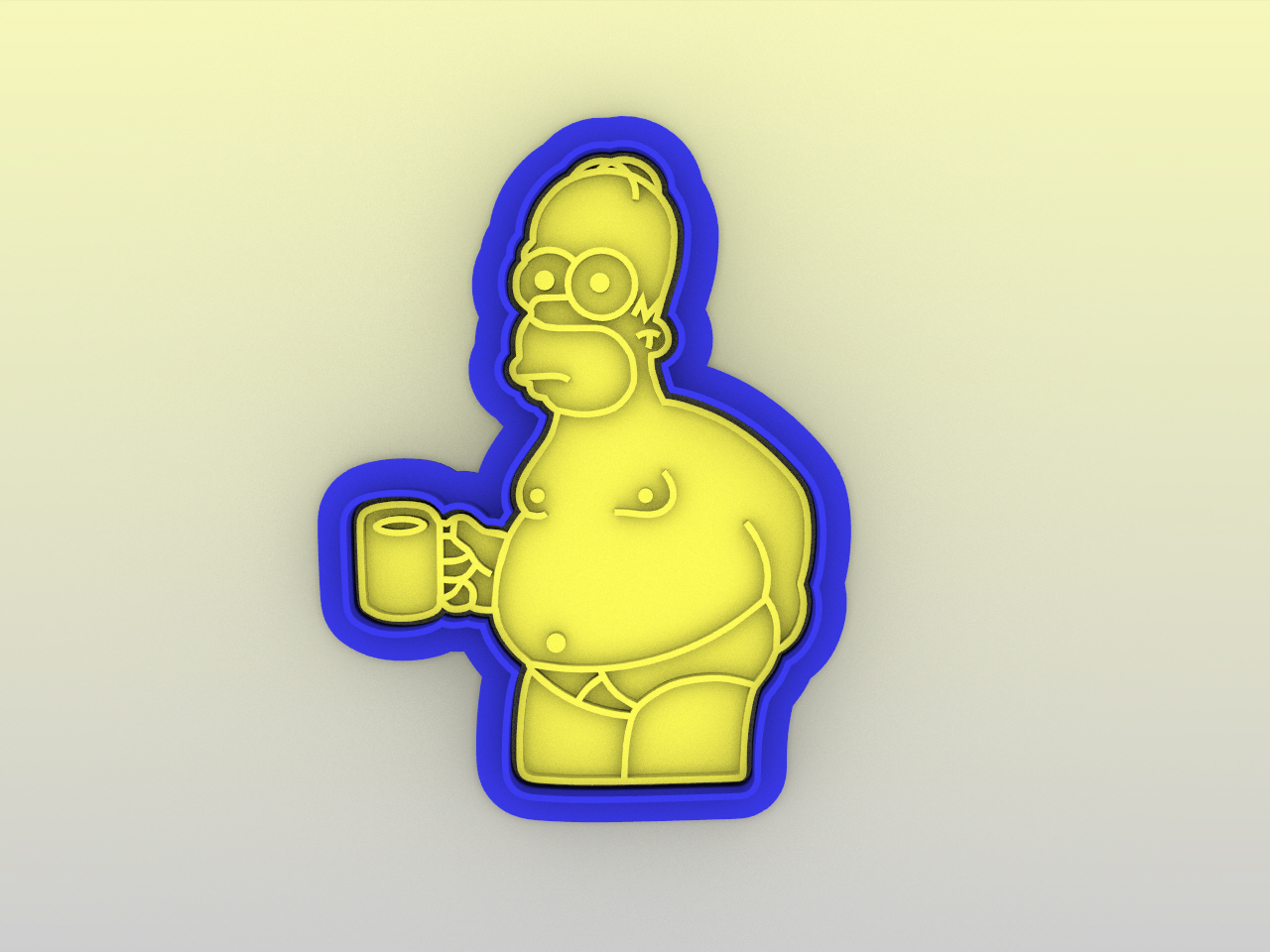 STL file HOMER SIMPSON COOKIE CUTTER 🍪 ・Design to download and 3D print ...