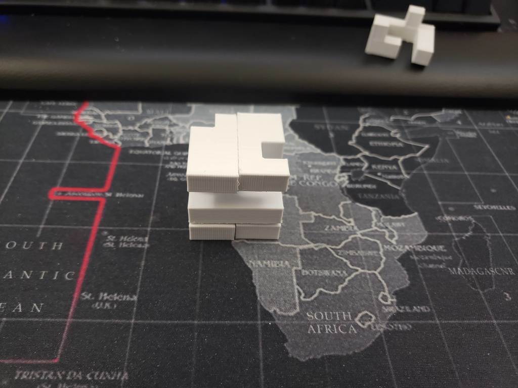 3D printed Printable Interlocking Puzzle #3 - Level 4 by Bram Cohen・Cults
