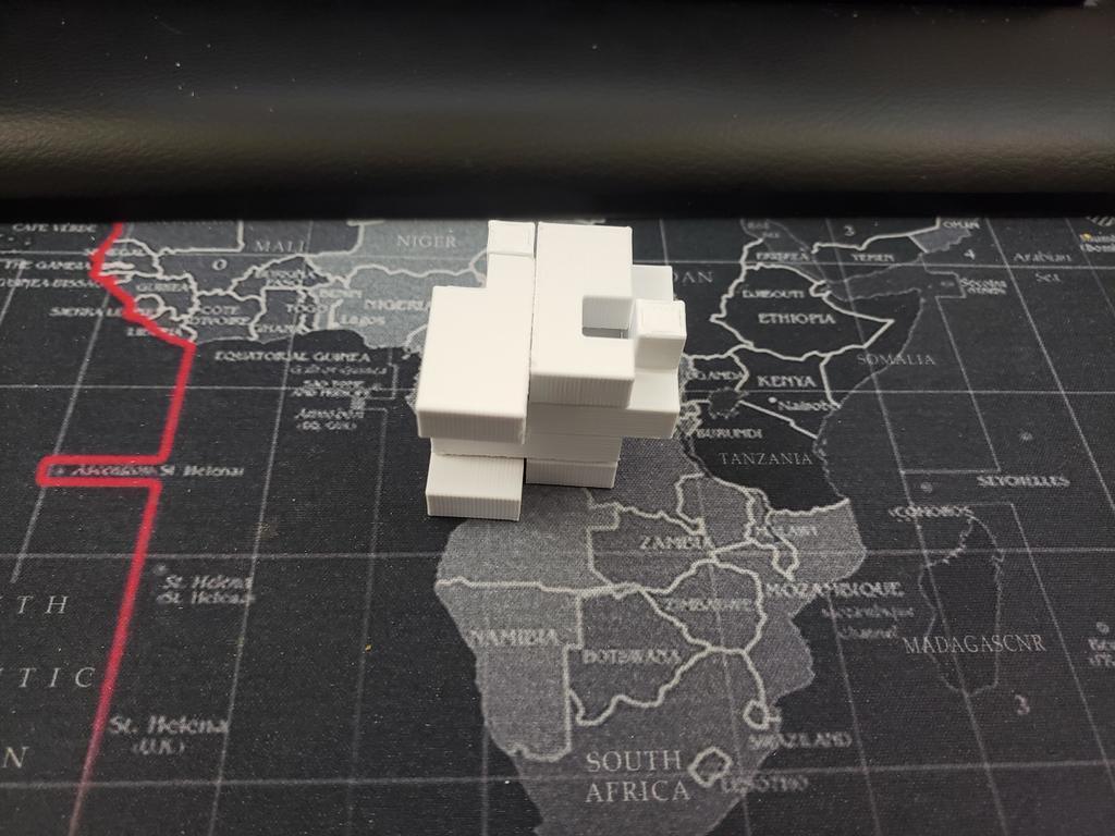 3D printed Printable Interlocking Puzzle #3 - Level 4 by Bram Cohen・Cults