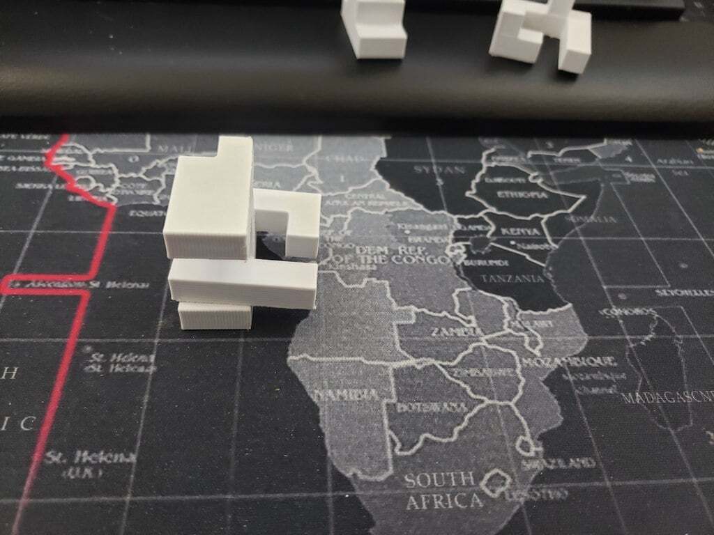 3D printed Printable Interlocking Puzzle #3 - Level 4 by Bram Cohen・Cults