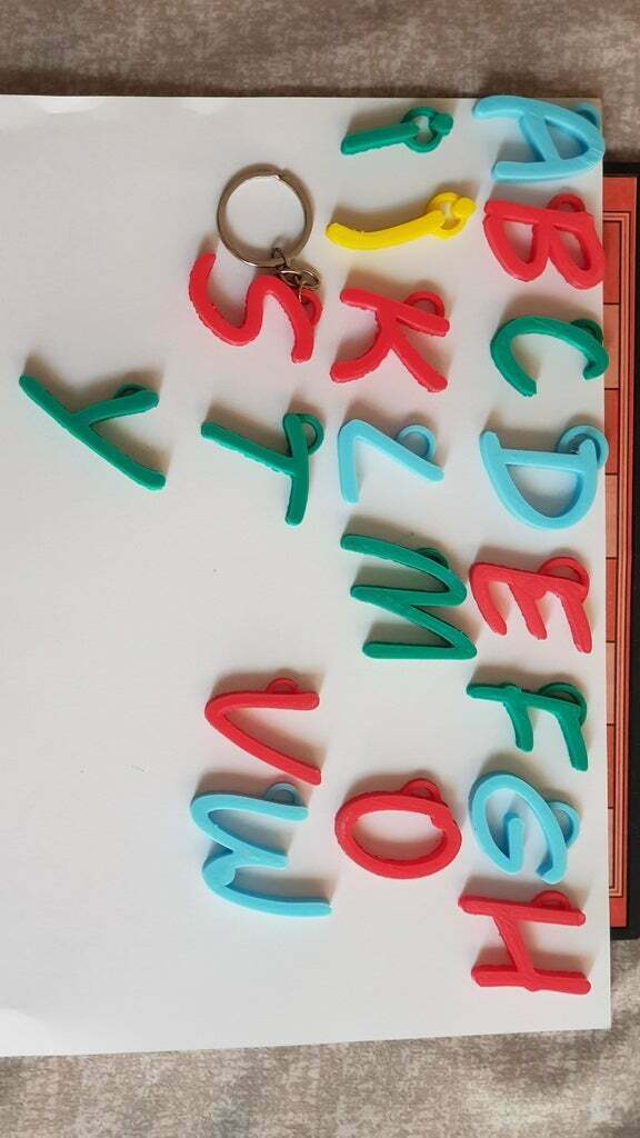 Free STL file Letter keychains 🗝️ ・Model to download and 3D print・Cults