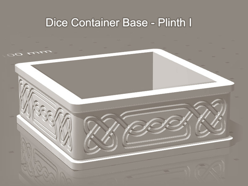🪢 Celtic Knot Plinths Themed Bases (x2) for Dice Containers or Display ...