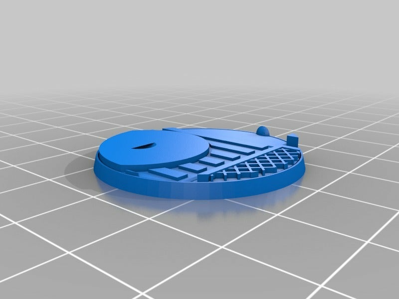 STL file 32mm Industrial Miniature Bases (x16) - For Tabletop War Games ...