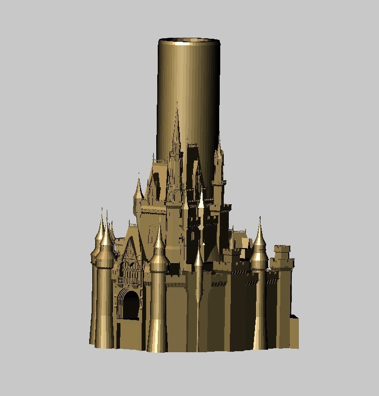 🏰 DISNEY CASTLE NOZZLE・Free STL File for ・Cults