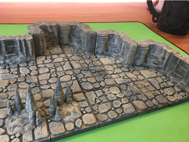 🎲 Cavern Tiles (Openforge 2.0 compatible)・Free STL File for ・Cults