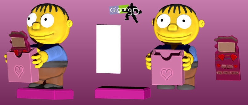 💝 Ralph Wiggum " Happy valentines".・ 3D File for ・Cults