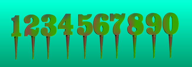 3D file Cake numbers 🍰 ・3D printer design to download・Cults