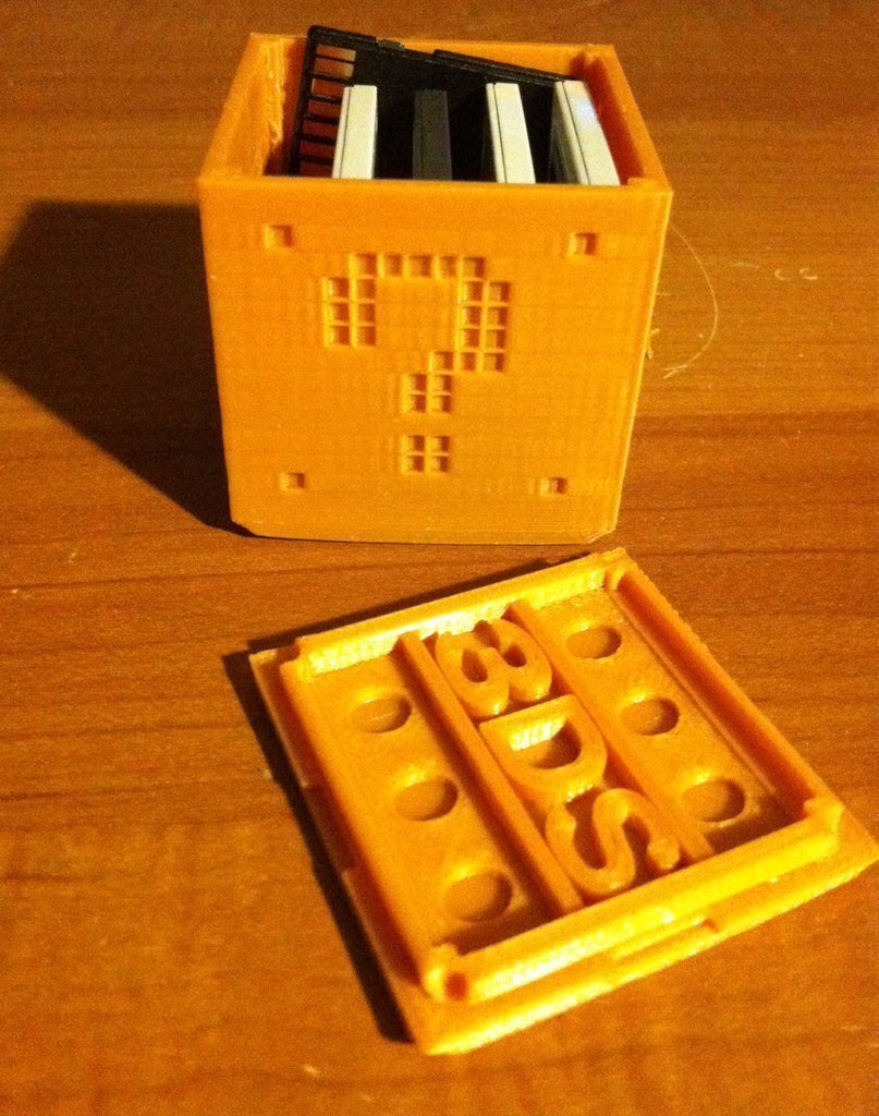 📦 Nintendo 3DS DS Game Cartridge Case Mario Bros Question-Mark Box with ...