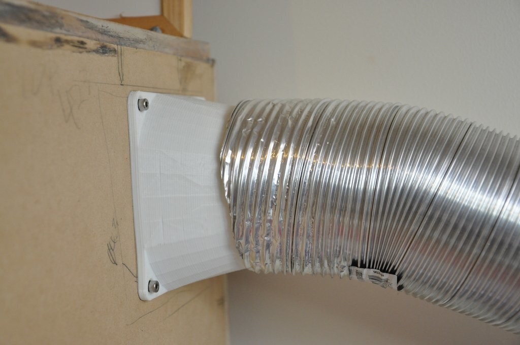 Free STL file 120mm Fan to 100mm A/C Duct Adaptor 🔧 ・3D printing design ...