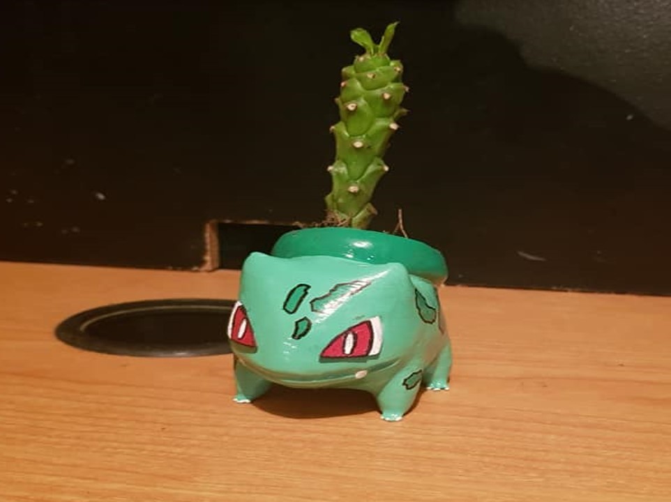 Файл 3D Pokemon Bulbasaur pot 🐉 ・Дизайн для загрузки и 3D-печати・Cults