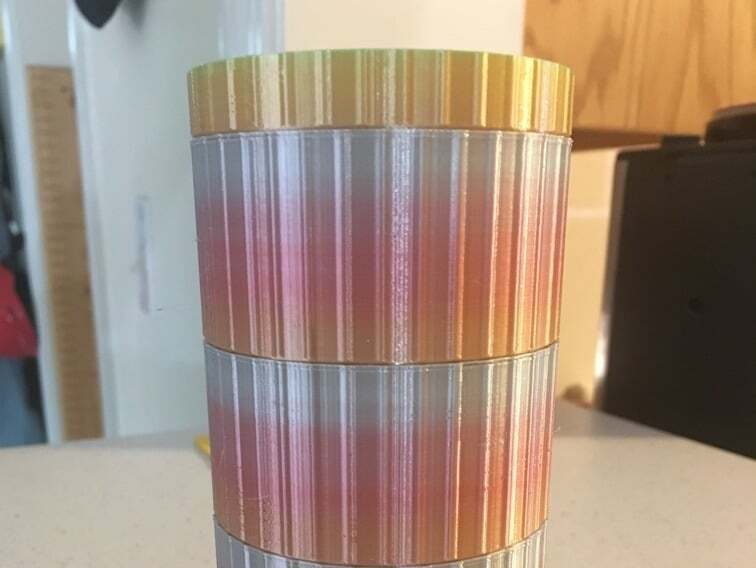 3D printable Extendable Modular Tube Container・Cults