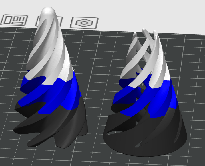 👌 Fidget spiral cone tricolor・Free 3D File for ・Cults