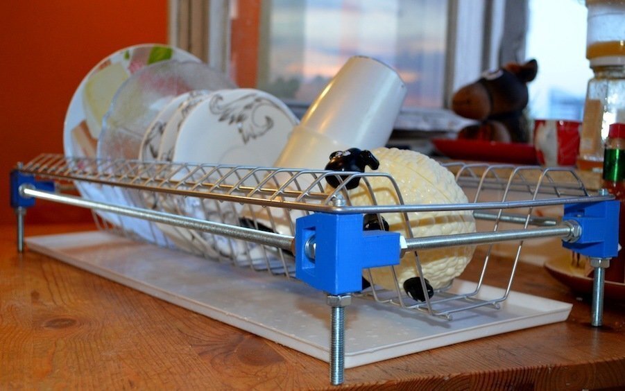 Free STL file Stand for dishes and plates drainboard 🏠 ・Model to ...