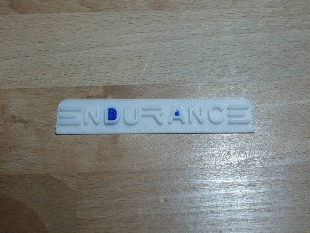 📛 Interstellar Endurance badge・Free STL File for ・Cults