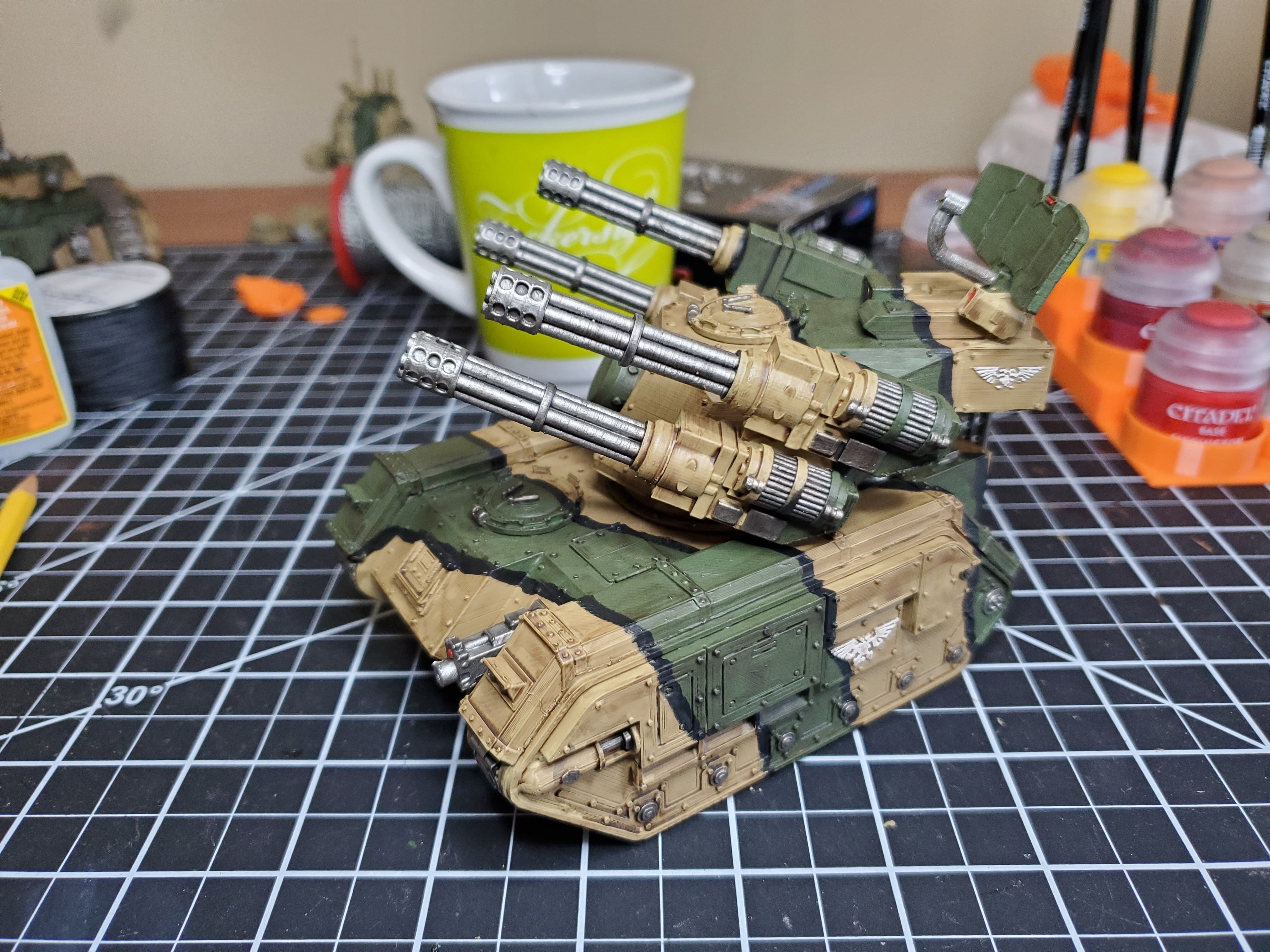 3D printable Imperial Guard Flak Tank (Hydra-Like Proxy)・Cults