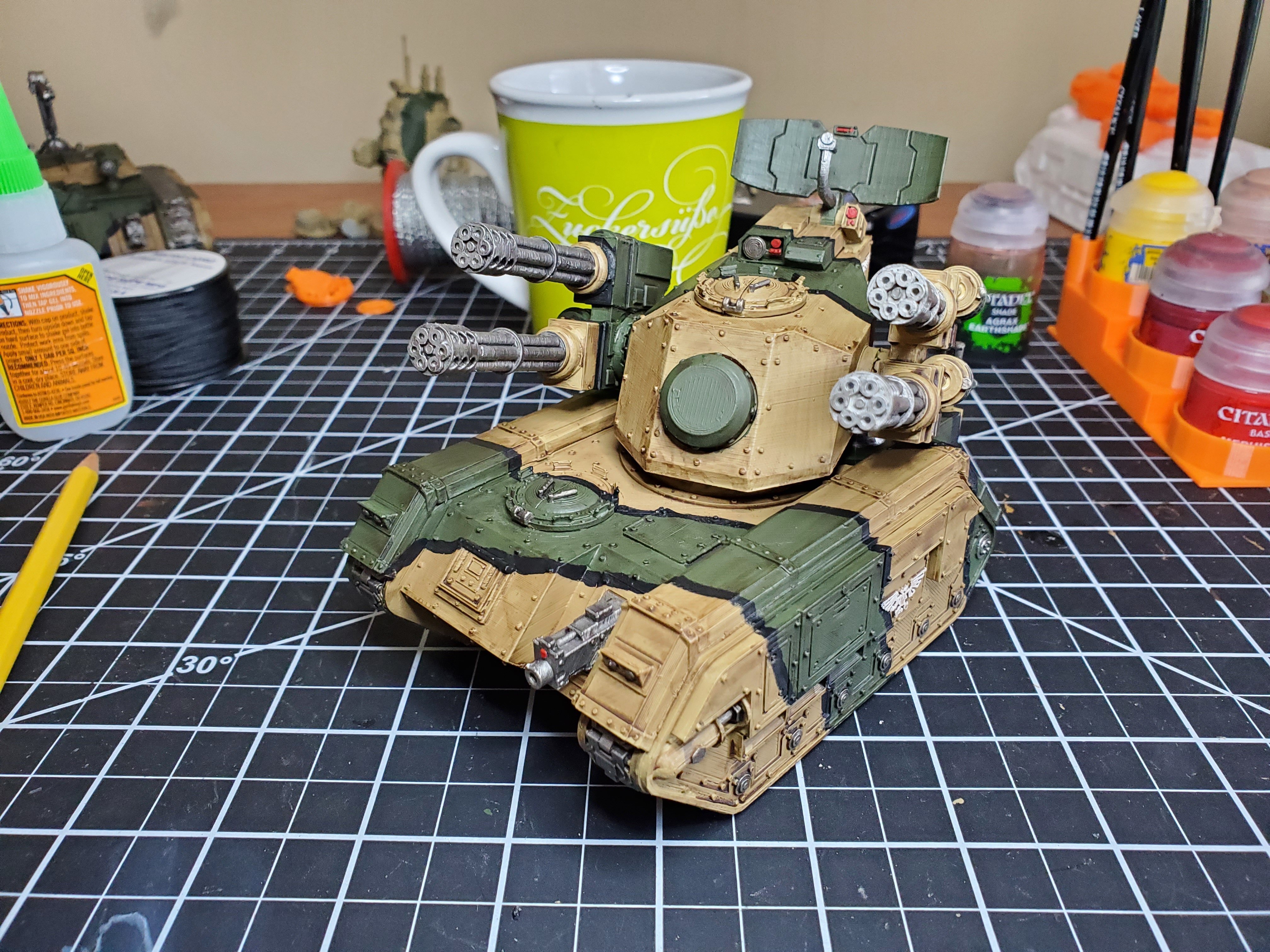 💂 Imperial Guard Flak Tank (Hydra-Like Proxy)・3D Print・Cults