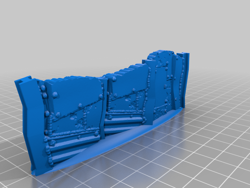 ⚔ Orky or post apocalyptic fence・Free 3D File for ・Cults