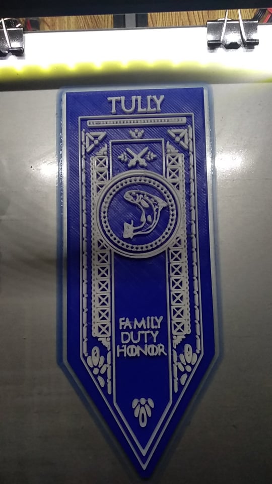 STL file Banner house Tully, Game Of Thrones 🏠 ・Template to download ...