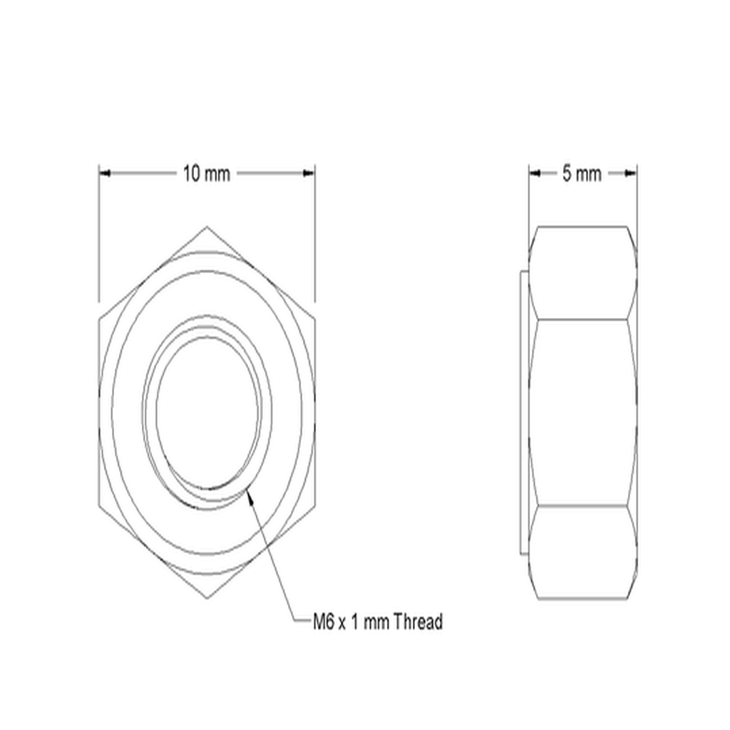 Free STL file M6 HexHead Screw & Nut 🔩 ・3D print object to download・Cults