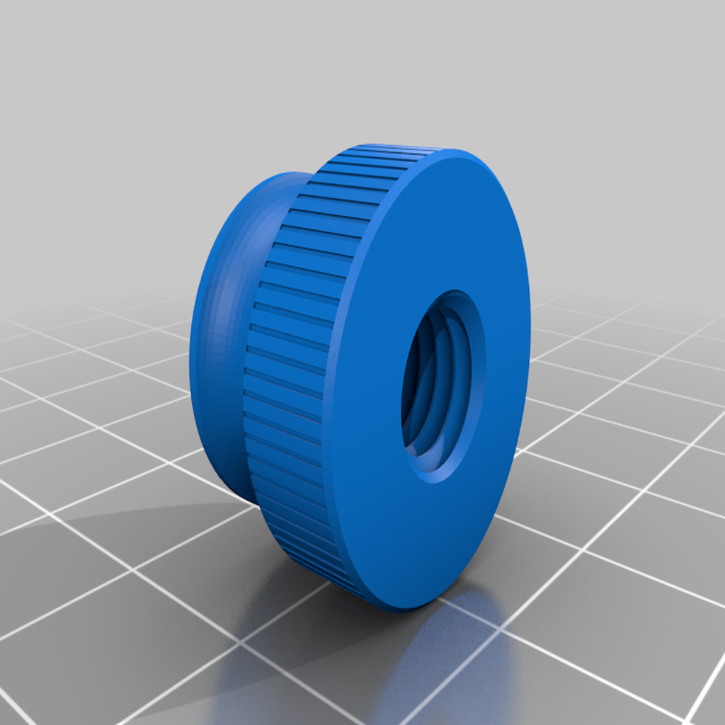 Free STL file Flanged Knurled Thumb Nut 🔩 ・3D printing model to ...