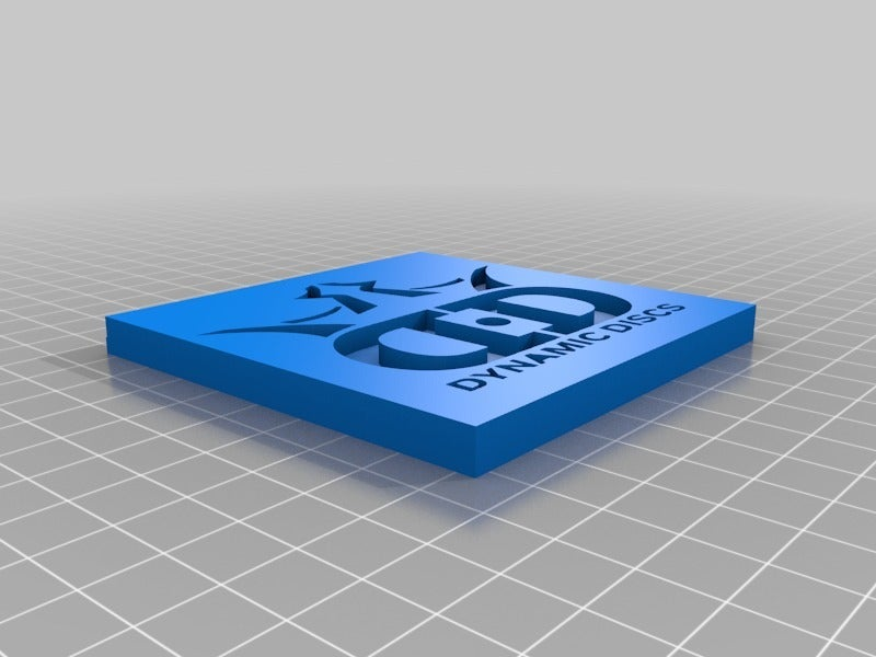 Free STL file Dynamic Discs Logo Square 🟪 ・3D printing model to ...