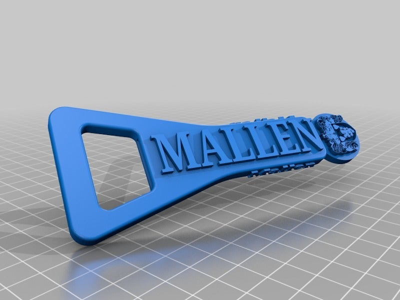 Free STL file Mallen Bottle Opener 🍾 ・3D print model to download・Cults