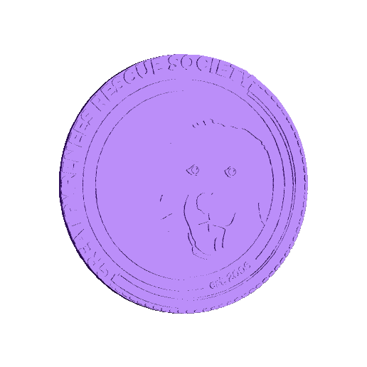 ⛑️ Great Pyrenees Rescue Society Logo・Free STL File for ・Cults