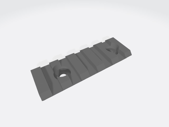 STL file Airsoft Rail Picatinny Handguard M16A2 🔫 ・3D print design to ...