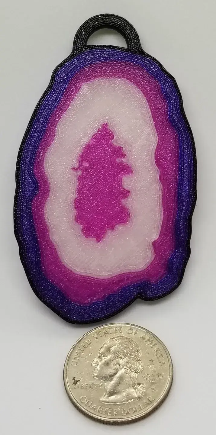 Free 3D file Geode slice ornament 1 - multicolor 🎄 ・Object to download ...