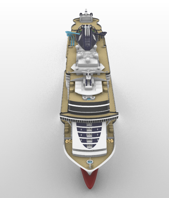 🚢 MSC Seaside cruise ship printable scale model・ STL File for ・Cults