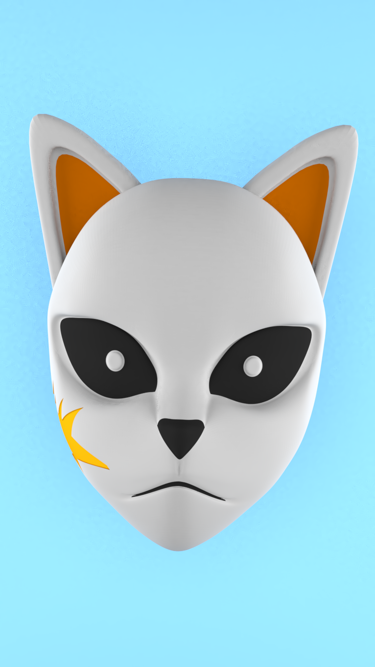 STL file Demon Slayer Sabito mask 📱 ・3D printer design to download・Cults