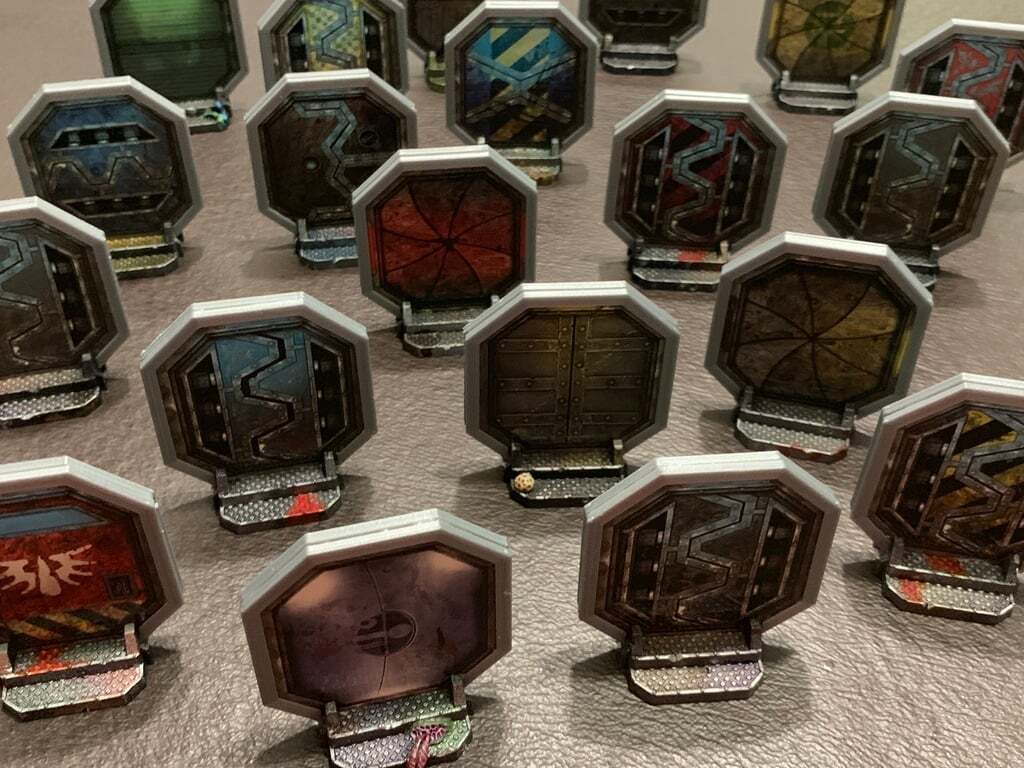 3D printable Space Hulk Door Trims・Cults