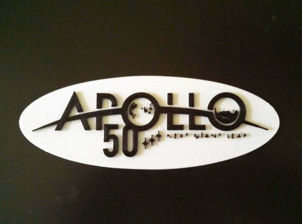 Free STL file Apollo 50 Logo 🚩・Design to download and 3D print・Cults