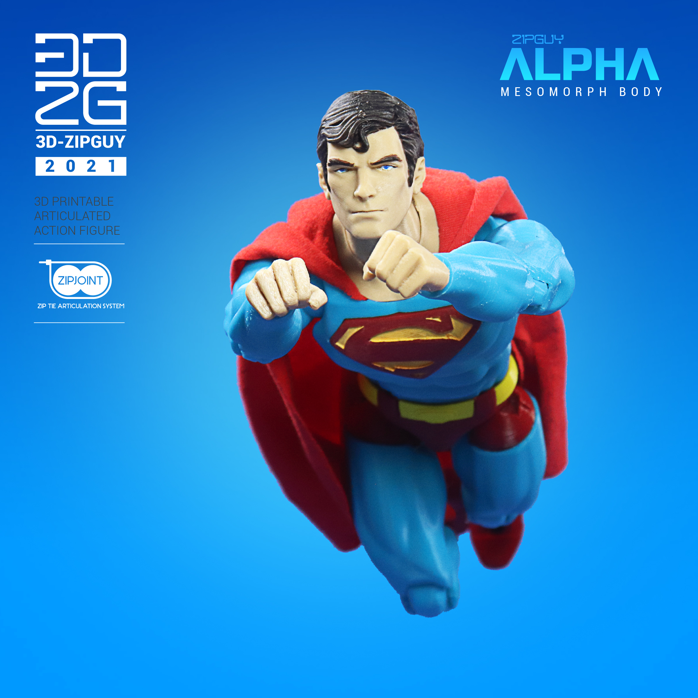 🦸 SUPERHERO UPGRADE KIT for ZIPGUY ALPHA・Free STL File for 3D printing ...