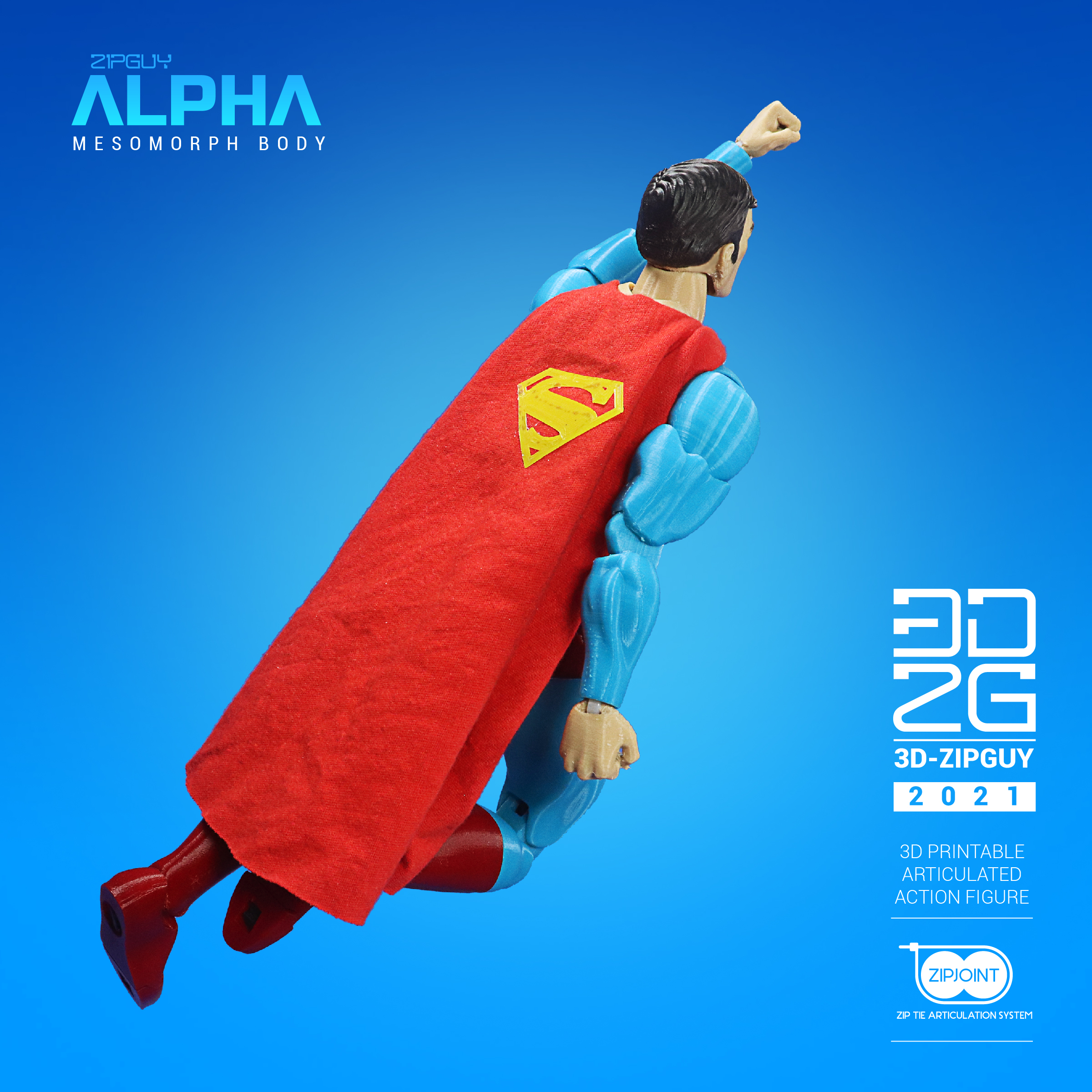 🦸 SUPERHERO UPGRADE KIT for ZIPGUY ALPHA・Free STL File for 3D printing ...