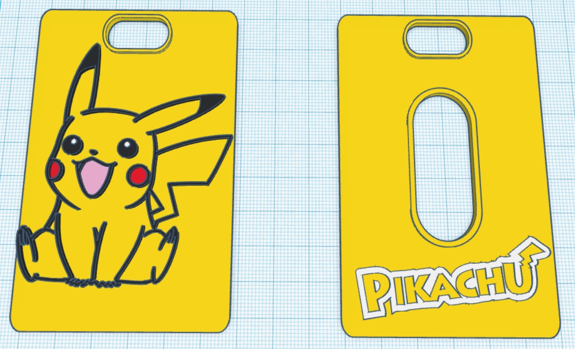 STL file pikachu card holder 👽 ・3D printing model to download・Cults