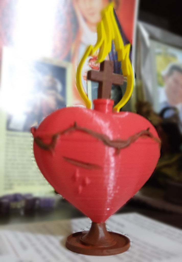 🆓 FREE - Sacred Heart of Jesus・Free STL File for ・Cults