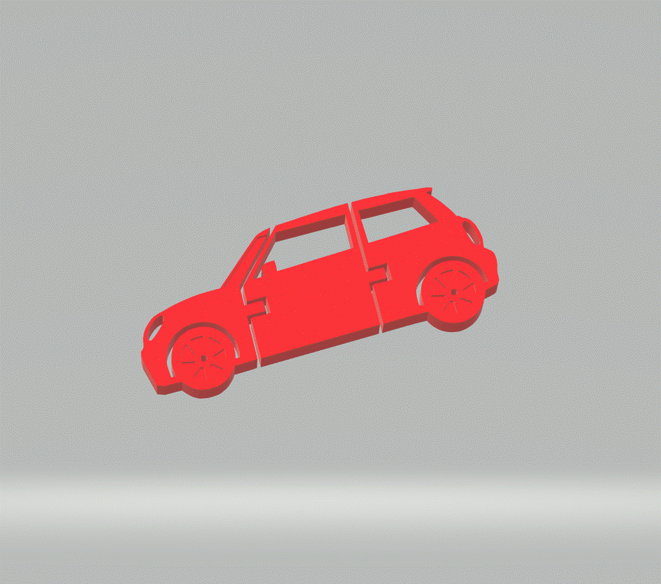 STL file MINI COOPER - FLEXI 3D DESIGN 🛒 ・3D printable design to ...