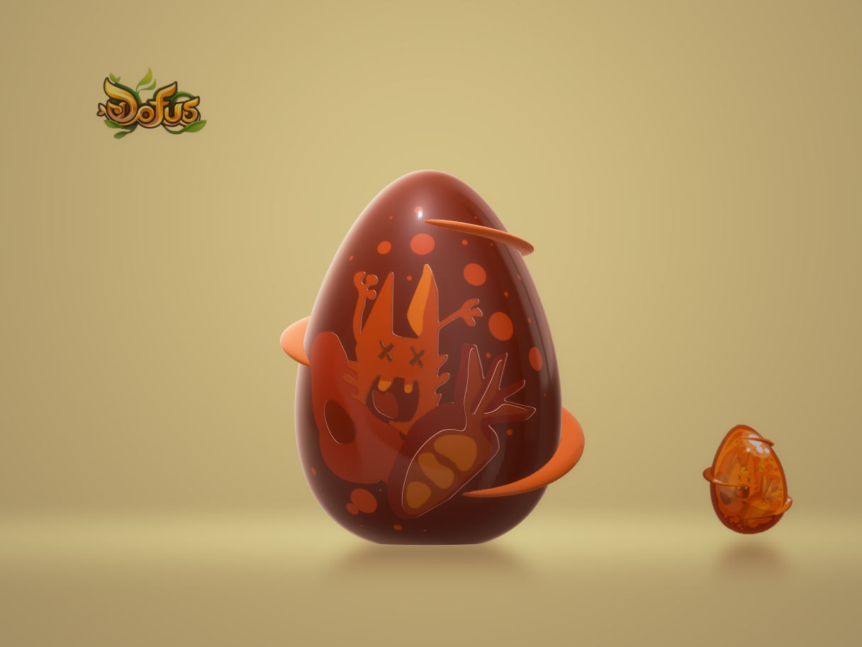 Fichier STL gratuit Oeuf Dofus Cawotte / Egg Dofus Cawwot 🥚 ・Design ...