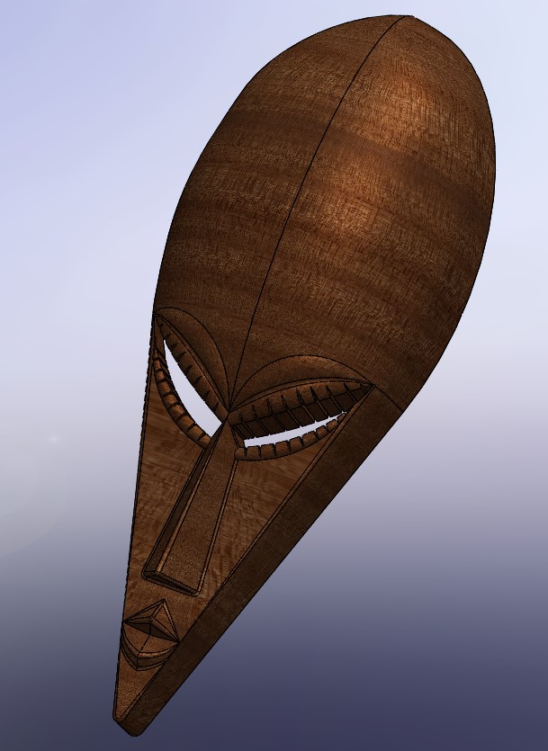 STL file African Tribal Mask 🎨 ・3D printing design to download・Cults