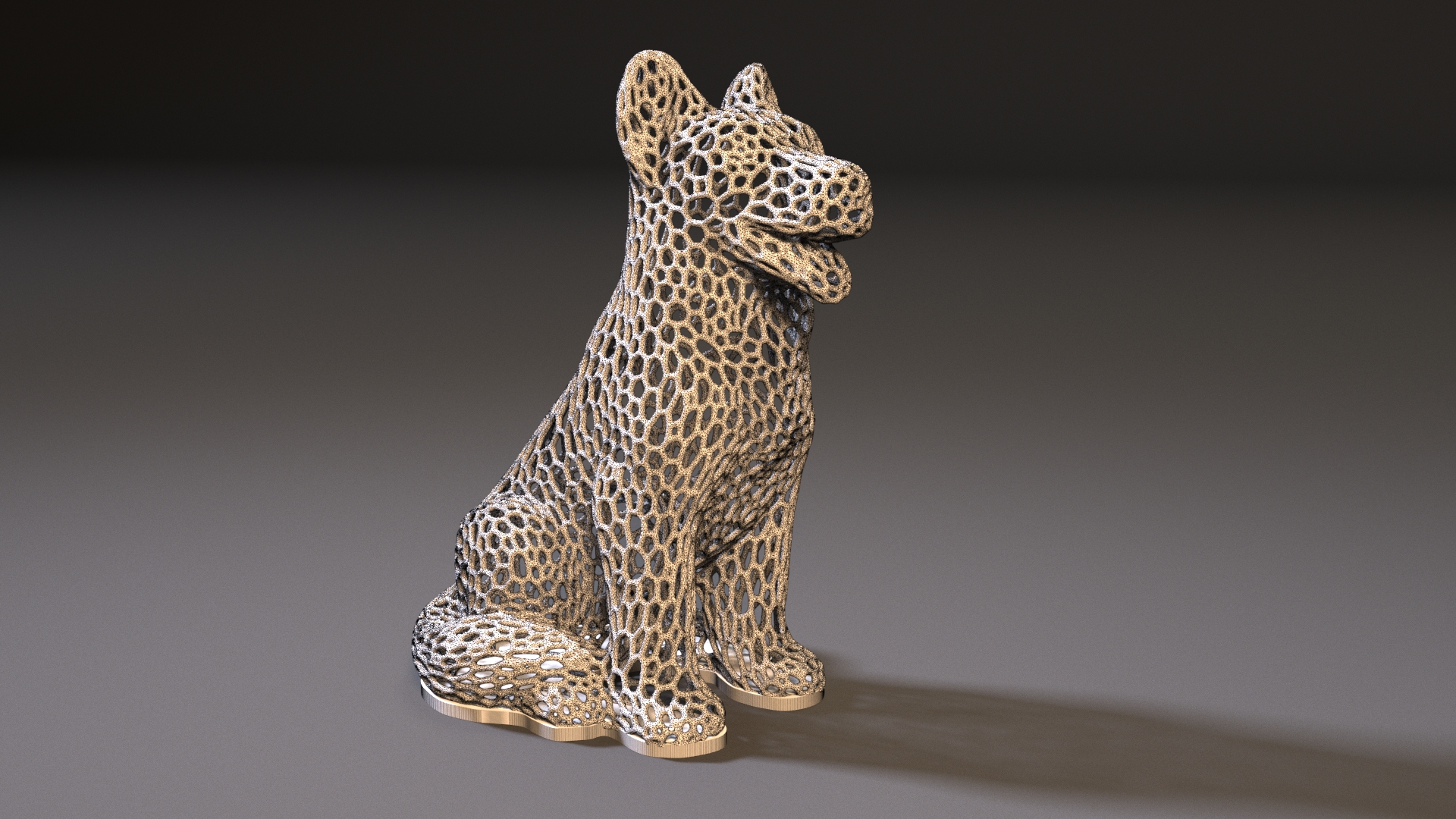 STL file Dog Voronoi 🐕 ・3D print design to download・Cults
